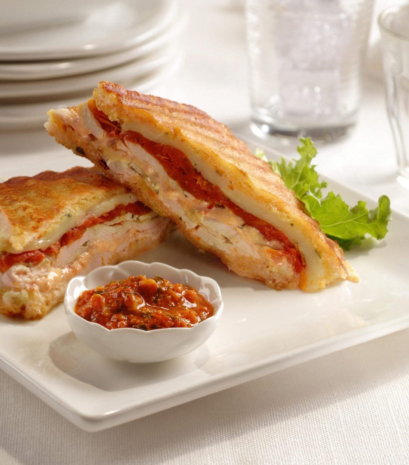 Grilled Chicken Panini With Roasted Red Pepper Aioli | SupHerb Farms