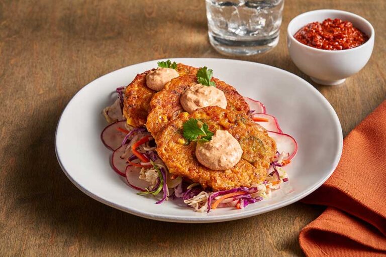 Seared Corn Cakes With Mexican Ancho-Lime Crema | SupHerb Farms