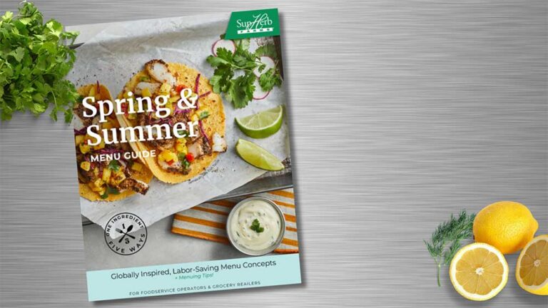 Spring & Summer Menu Guide | SupHerb Farms